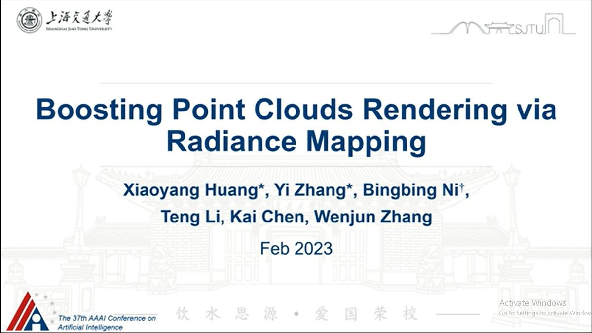 Underline | Boosting Point Clouds Rendering via Radiance Mapping