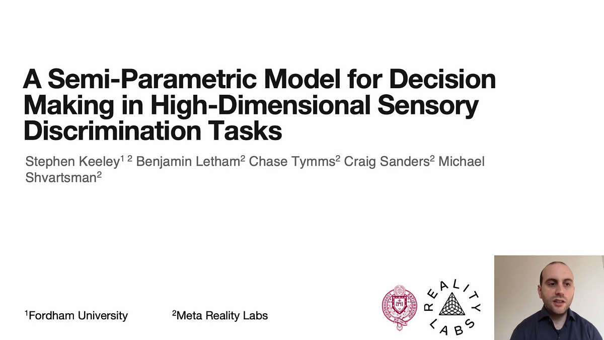 Underline | A Semi-Parametric Model for Decision Making in High-Dimensional Sensory ...