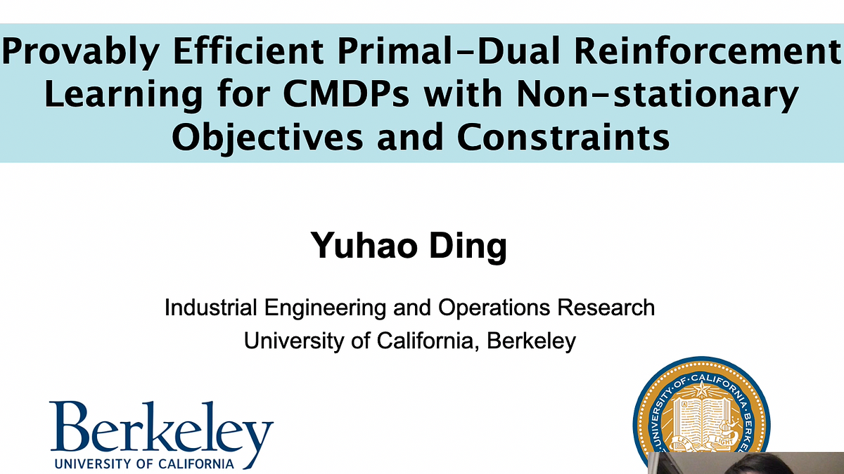 Underline | Provably efficient primal-dual reinforcement learning for ... Underline | Provably efficient primal-dual reinforcement learning for ...