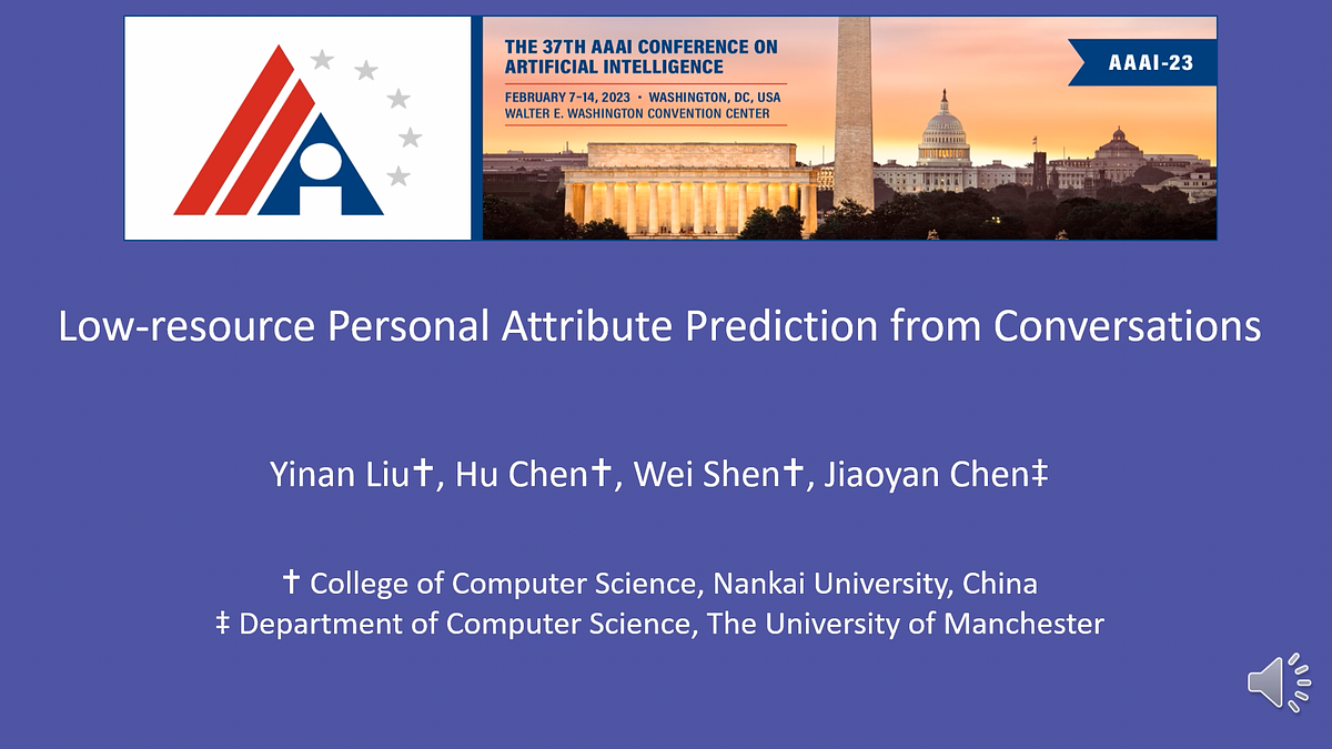 Underline | Low-resource Personal Attribute Prediction from Conversations Underline | Low-resource Personal Attribute Prediction from Conversations