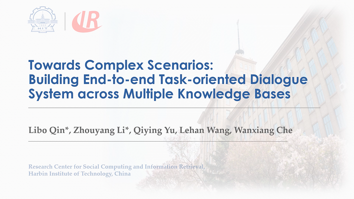 Underline Towards Complex Scenarios Building End To End Task Oriented Dialogue System Across