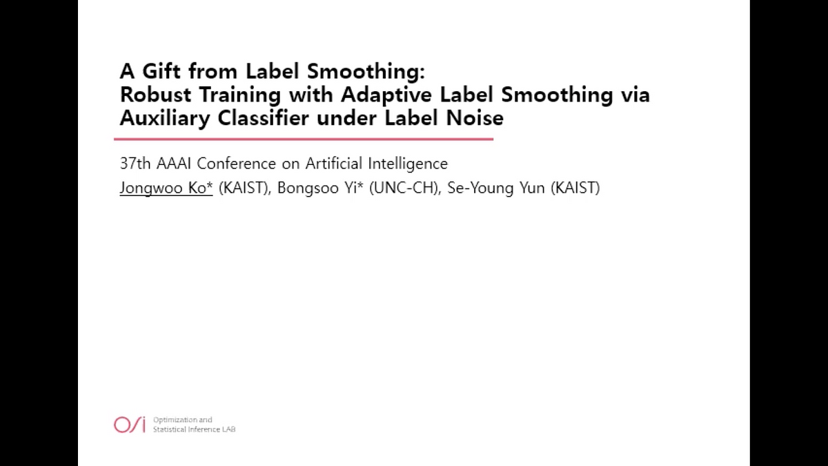 Underline A T From Label Smoothing Robust Training With Adaptive Label Smoothing Via