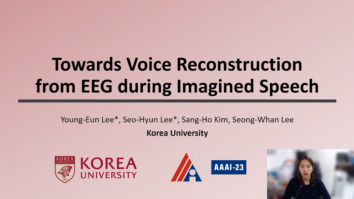 Underline Towards Voice Reconstruction From Eeg During Imagined Speech