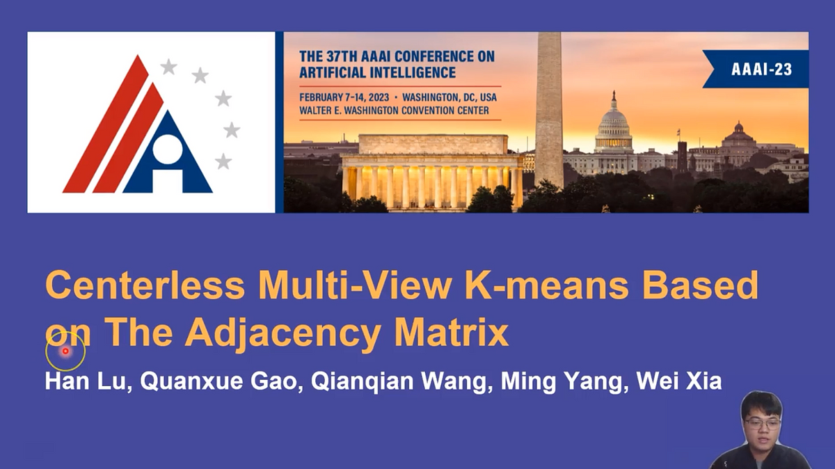 Underline | Centerless Multi-View K-means Based on The Adjacency Matrix Underline | Centerless Multi-View K-means Based on The Adjacency Matrix