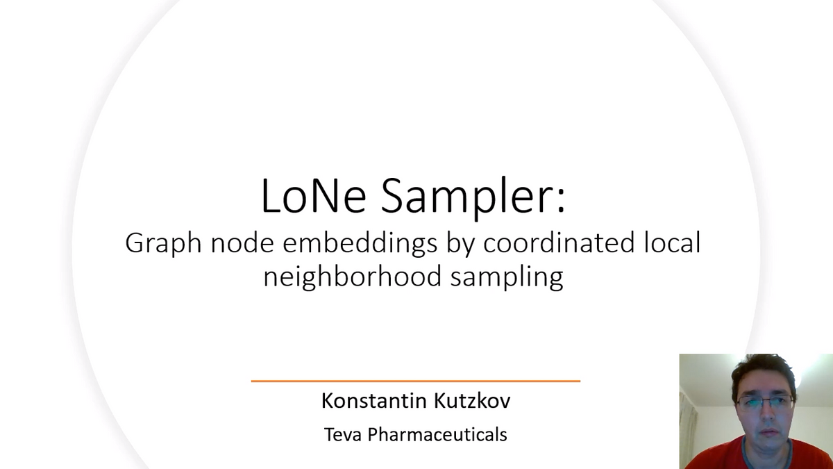 Underline Lone Sampler Graph Node Embeddings By Coordinated Local Neighborhood Sampling 9194