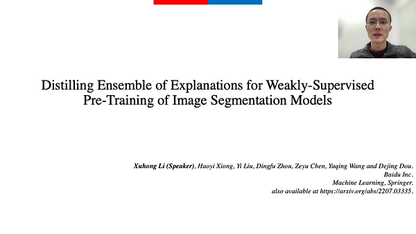 Underline | Distilling Ensemble of Explanations for Weakly-Supervised Pre-Training of Image ...