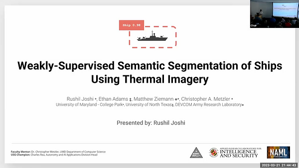 Underline | Weakly-Supervised Semantic Segmentation of Ships Using Thermal Imagery