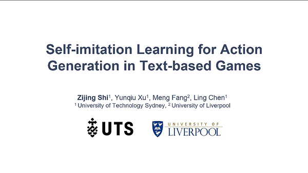 Self-imitation Learning for Action Generation in Text-based Games ...