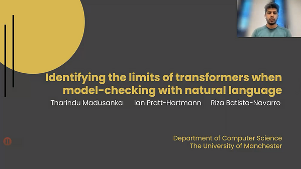 Underline | Identifying the limits of transformers when performing model-checking with natural ...