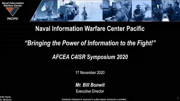 NIWC PAC Perspective - Moderator: CAPT Andrew Gainer, USN, CO NIWC ...