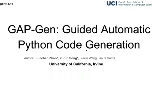 Underline | GAP-Gen: Guided Automatic Python Code Generation
