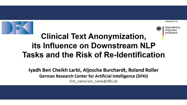 Underline | Clinical Text Anonymization, its Influence on Downstream ...