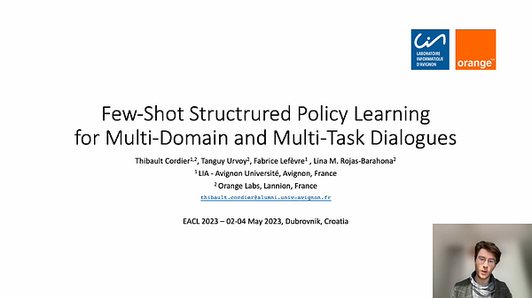 Underline | Few-Shot Structured Policy Learning for Multi-Domain and Multi-Task Dialogues