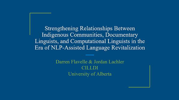 Strengthening Relationships Between Indigenous Communities, Documentary ...