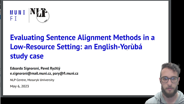 Underline | Evaluating Sentence Alignment Methods in a Low-Resource ...