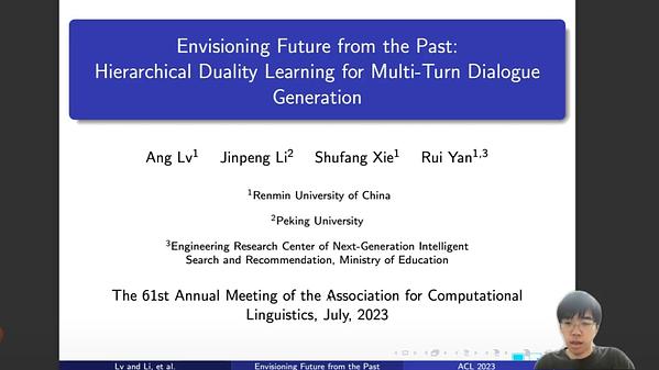 Underline | Envisioning Future from the Past: Hierarchical Duality Learning for Multi-Turn ...