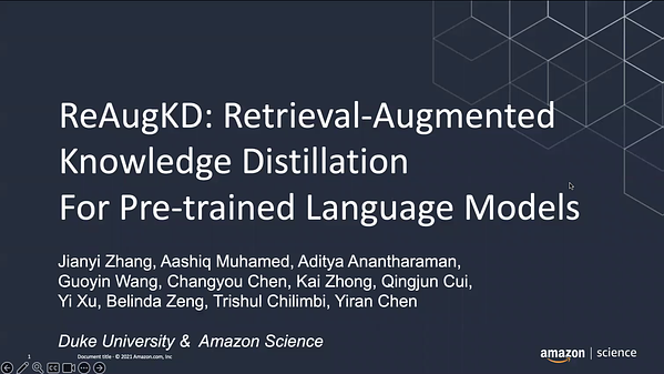 ReAugKD: Retrieval-Augmented Knowledge Distillation For Pre-trained Language Models | Underline