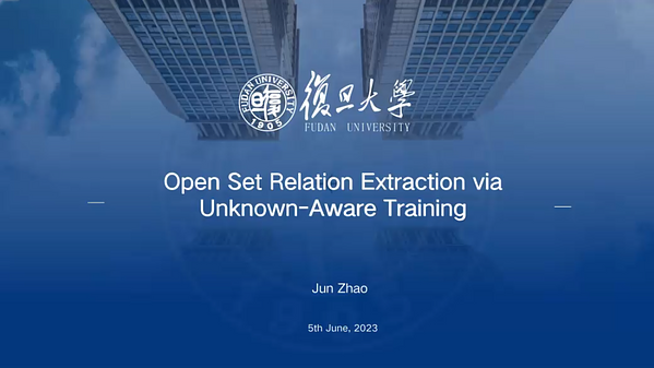 Underline | Open Set Relation Extraction via Unknown-Aware Training Underline | Open Set Relation Extraction via Unknown-Aware Training