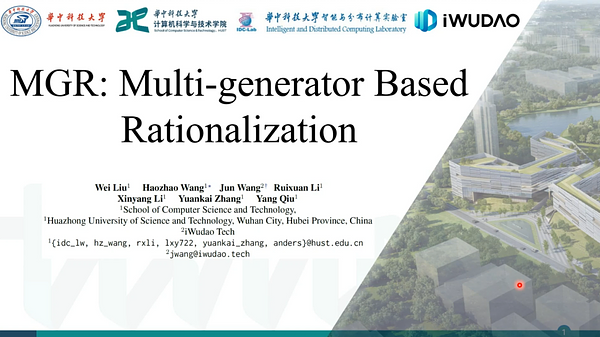 Underline | MGR: Multi-generator Based Rationalization