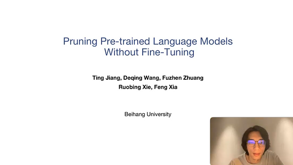 Underline | Pruning Pre-trained Language Models Without Fine-Tuning Underline | Pruning Pre-trained Language Models Without Fine-Tuning
