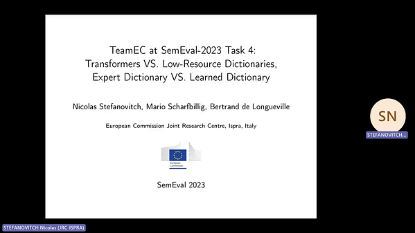 Underline | TeamEC at SemEval-2023 Task 4: Transformers vs. Low-Resource Dictionaries, Expert ...