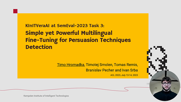 Underline | KInITVeraAI at SemEval-2023 Task 3: Simple Yet Powerful ... Underline | KInITVeraAI at SemEval-2023 Task 3: Simple Yet Powerful ...