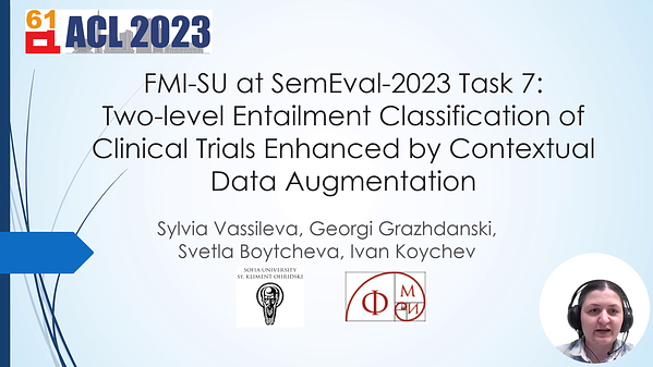 Underline | FMI-SU at SemEval-2023 Task 7: Two-level Entailment Classification of Clinical ...