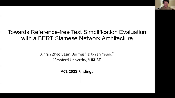 Underline | Towards Reference-free Text Simplification Evaluation with ...