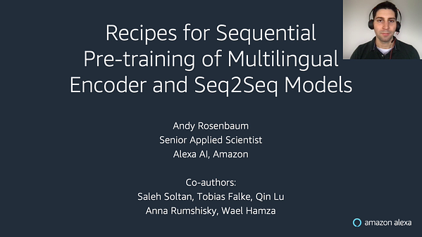 Underline | Recipes for Sequential Pre-training of Multilingual Encoder ...