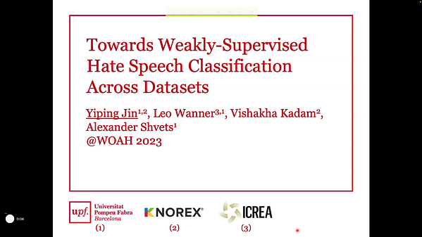Underline | Towards Weakly-Supervised Hate Speech Classification Across Datasets