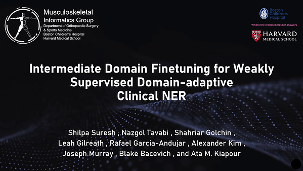 Intermediate Domain Finetuning for Weakly Supervised Domain-adaptive Clinical NER | Underline