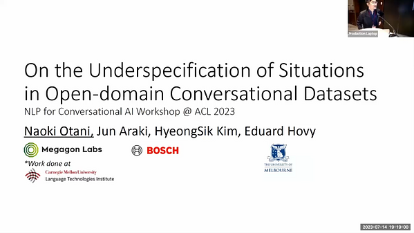 Underline | On the Underspecification of Situations in Open-domain Conversational Datasets