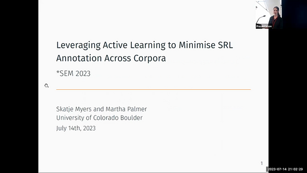 Leveraging Active Learning to Minimise SRL Annotation Across Corpora ...