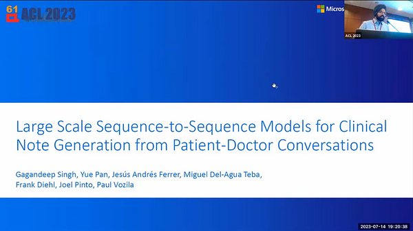 Large Scale Sequence-to-Sequence Models for Clinical Note Generation ...