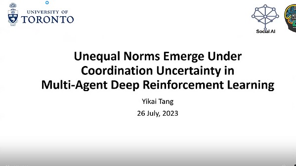 Unequal Norms Emerge Under Coordination Uncertainty in Multi-Agent Deep ...