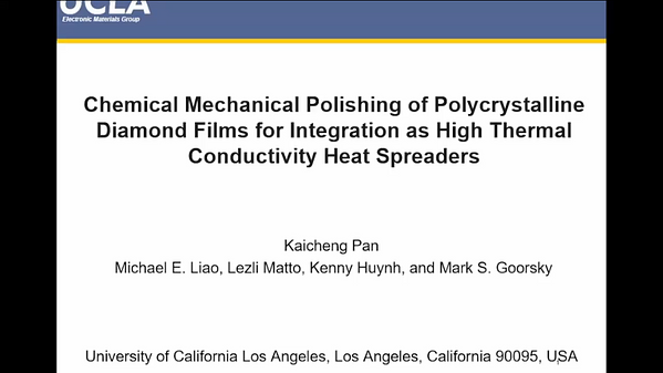 Chemical Mechanical Polishing of Polycrystalline Diamond Films for ...