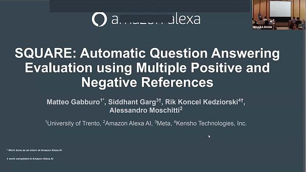 Underline | SQUARE: Automatic Question Answering Evaluation using ... Underline | SQUARE: Automatic Question Answering Evaluation using ...