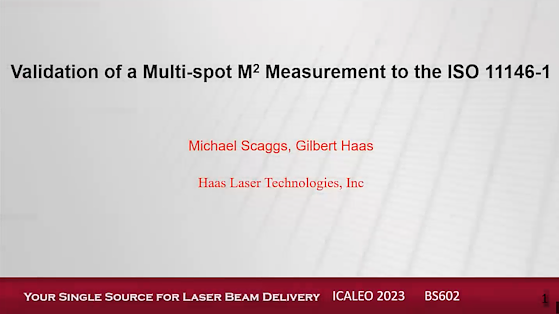 Validation of a Multi-spot M2 Measurement to the ISO 11146-1 | Underline