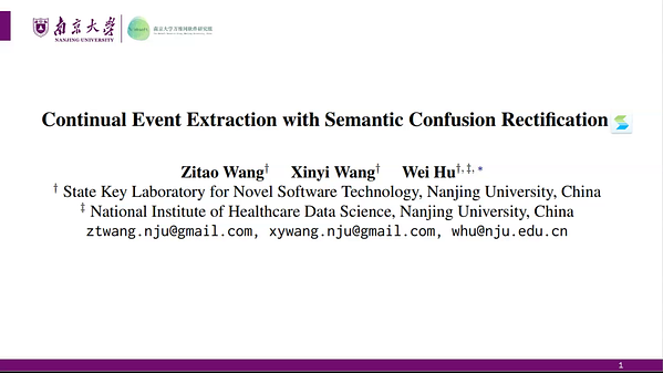 Underline | Continual Event Extraction with Semantic Confusion ... Underline | Continual Event Extraction with Semantic Confusion ...