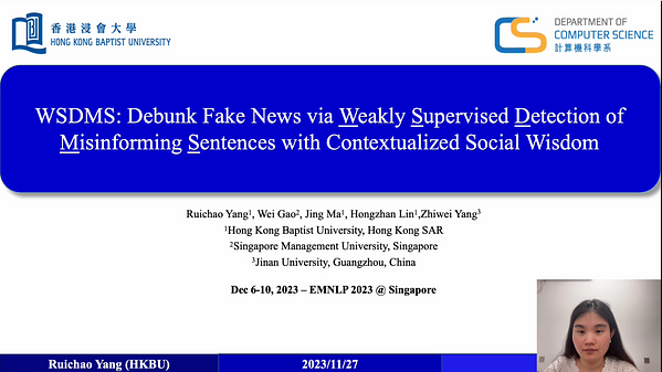 Underline | WSDMS: Debunk Fake News via Weakly Supervised Detection of ...