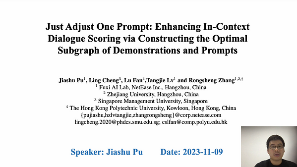 Underline | Just Adjust One Prompt: Enhancing In-Context Dialogue Scoring via Constructing the ...