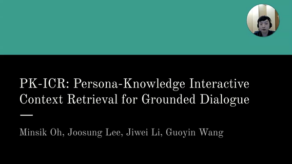 Underline | PK-ICR: Persona-Knowledge Interactive Multi-Context Retrieval for Grounded Dialogue