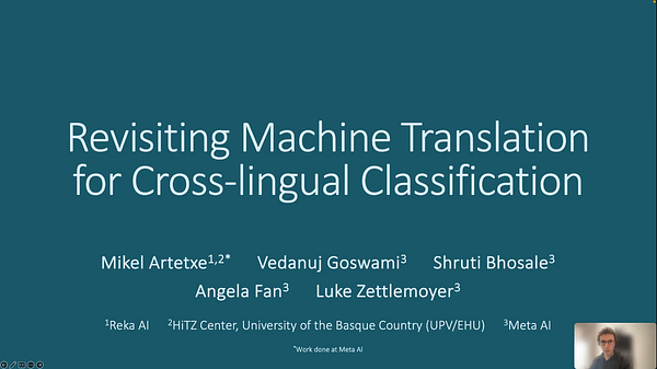 Underline | Revisiting Machine Translation for Cross-lingual Classification Underline | Revisiting Machine Translation for Cross-lingual Classification