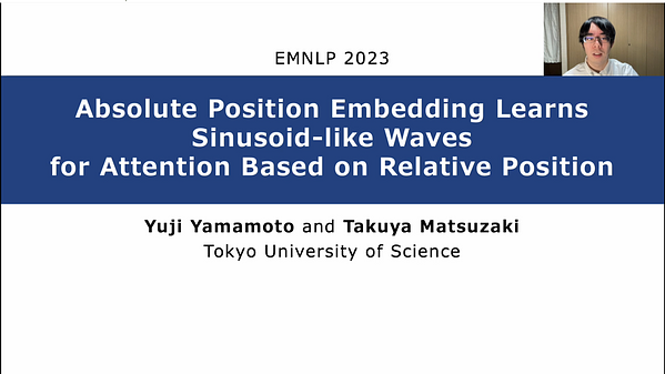 Underline | Absolute Position Embedding Learns Sinusoid-like Waves for ... Underline | Absolute Position Embedding Learns Sinusoid-like Waves for ...