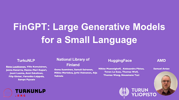 Underline | FinGPT: Large Generative Models for a Small Language