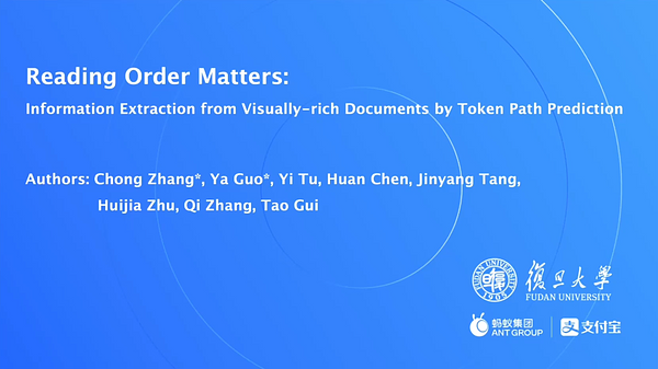 Underline | Reading Order Matters: Information Extraction from Visually-rich Documents by Token ...