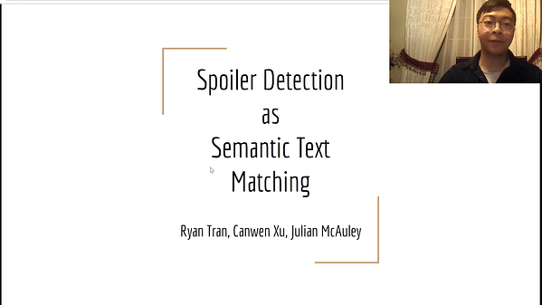 Spoiler Detection as Semantic Text Matching | VIDEO | Underline