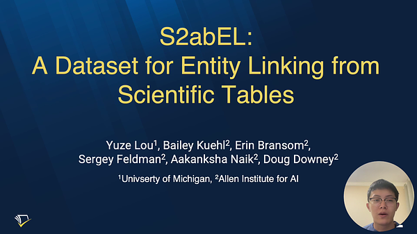 Underline | S2abEL: A Dataset for Entity Linking from Scientific Tables ...