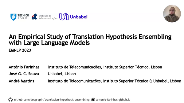 Underline | An Empirical Study of Translation Hypothesis Ensembling with Large Language Models