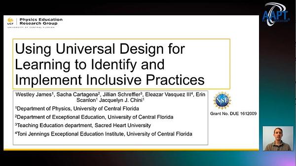 Using Universal Design for Learning to Identify and Implement Inclusive ...